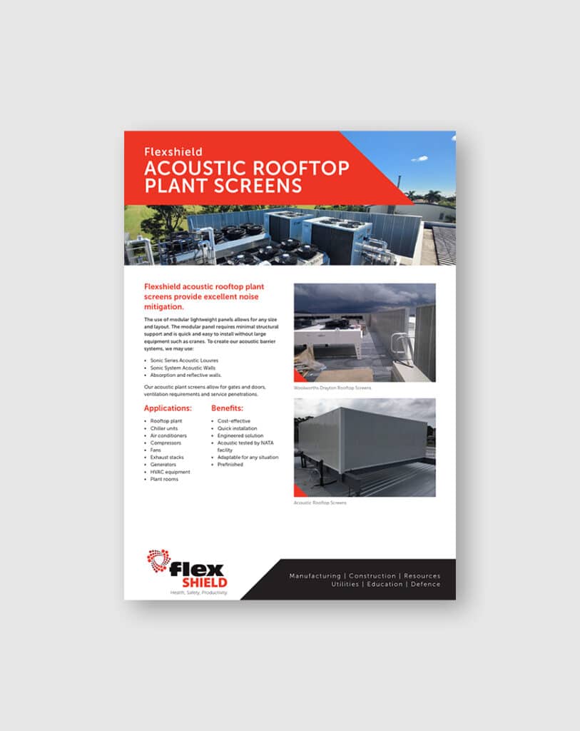 Acoustic Rooftop Plant Screens Brochure | Flexshield