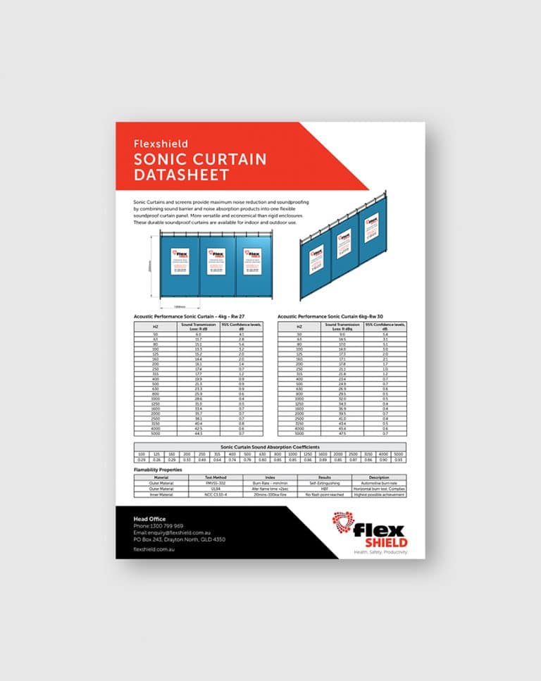 Sonic Curtain Datasheet | Flexshield