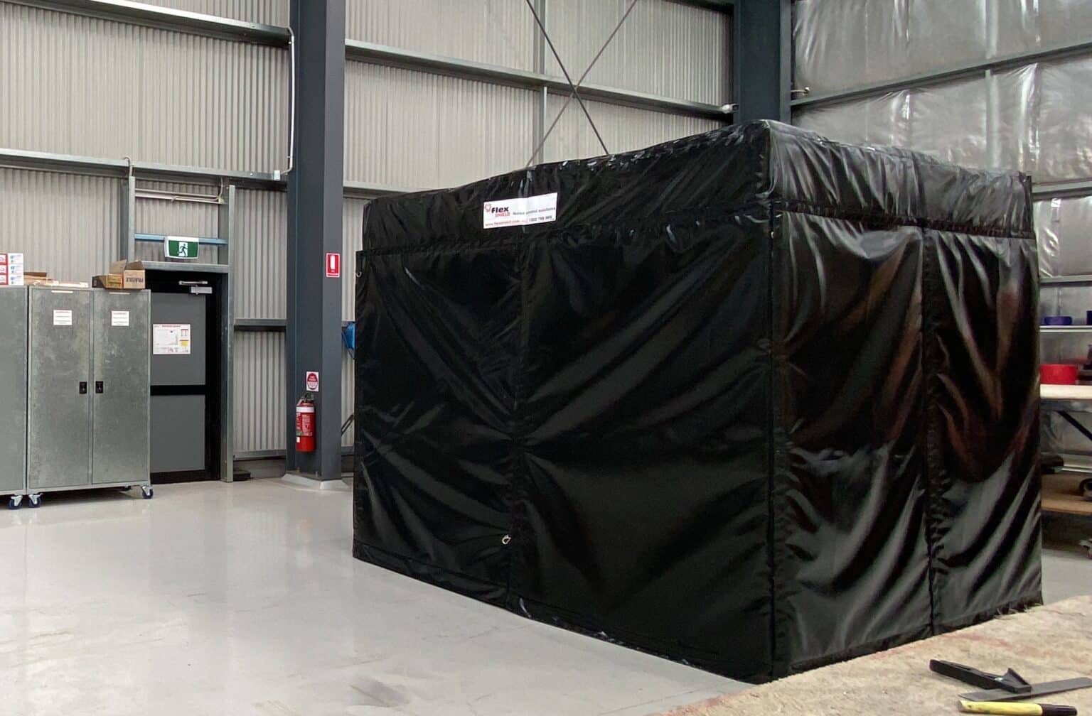 Acoustic Screens for Rooftop Chillers + Plant | Flexshield