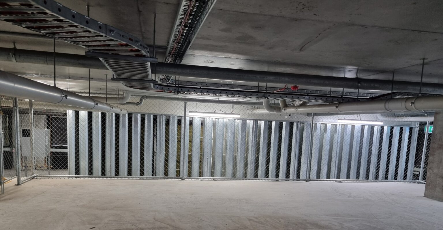 Acoustic Screens for Rooftop Chillers + Plant | Flexshield