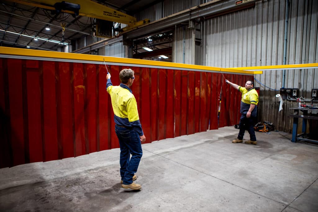 Mobile welding bays that solve workshop layout challenges | Flexshield